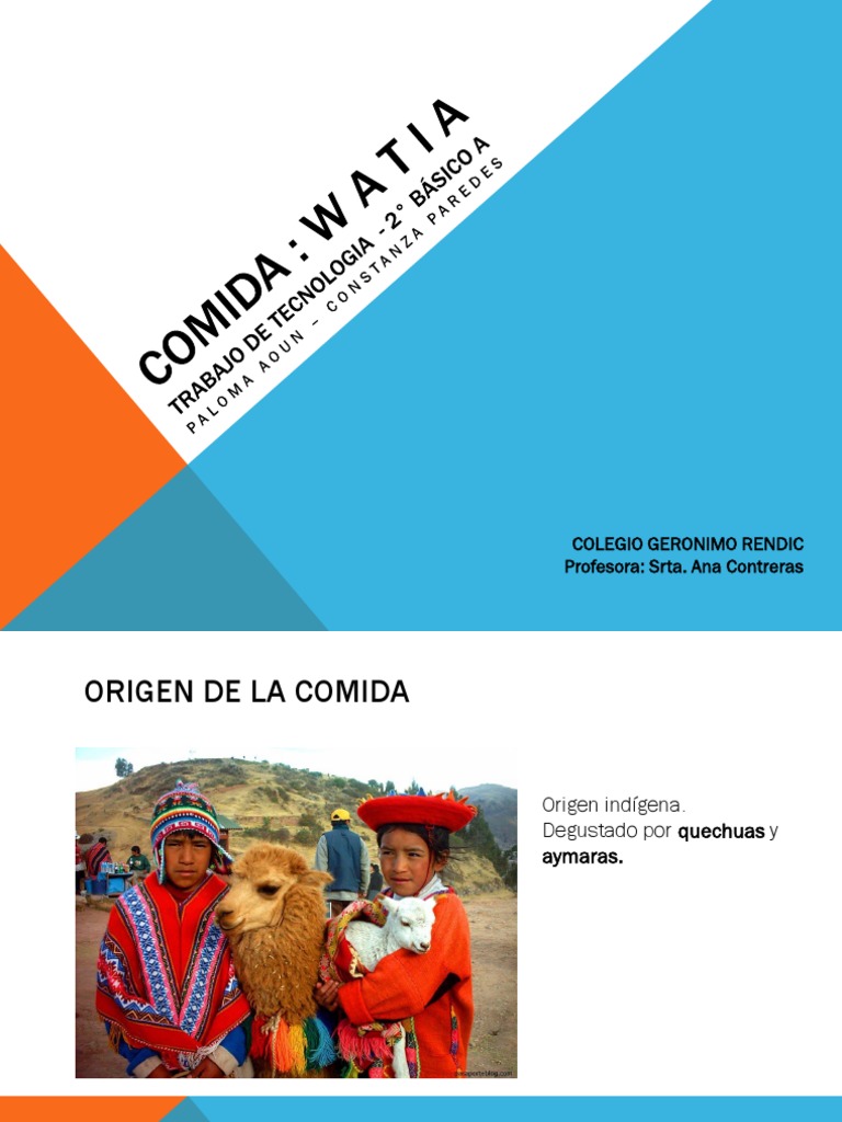 Comida Watia | PDF