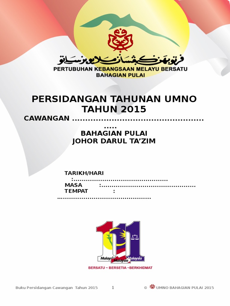 Contoh Laporan Persidangan Tahunan Umno Cawangan 2015 | PDF