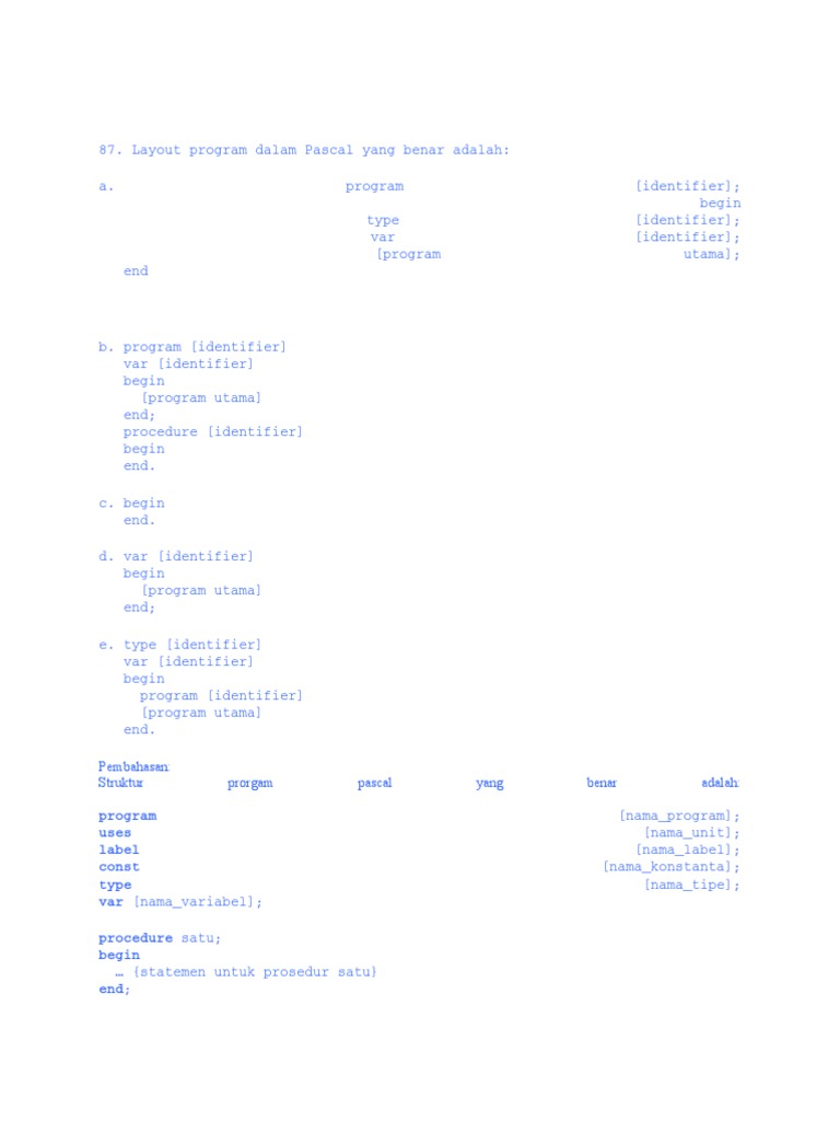 Soal Teori Pascal | PDF
