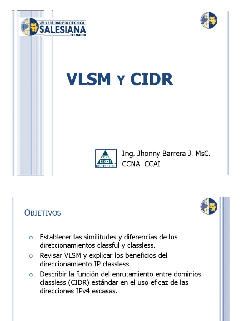 Ups VLSM | PDF | Dirección IP | Estándares de internet