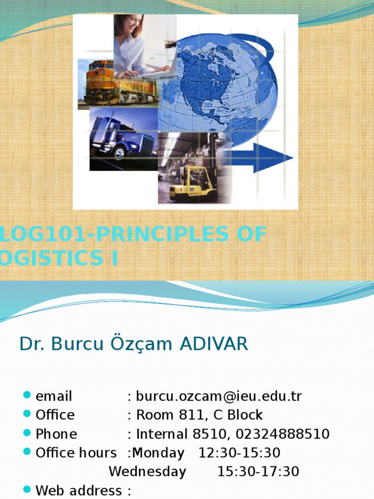 Log101-Principles of Logistics I | Download Free PDF | Textbook | Logistics