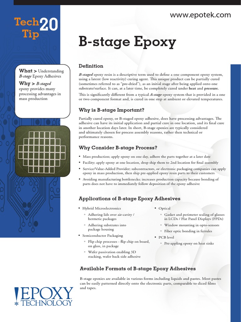 B Stage Epoxy | Epoxy | Adhesive