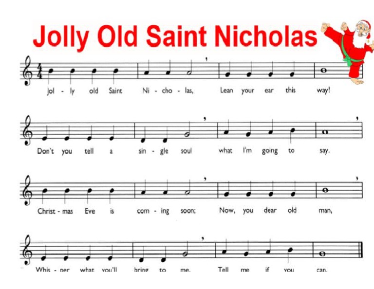 Jolly Old ST Nicholas Sheet Music | PDF