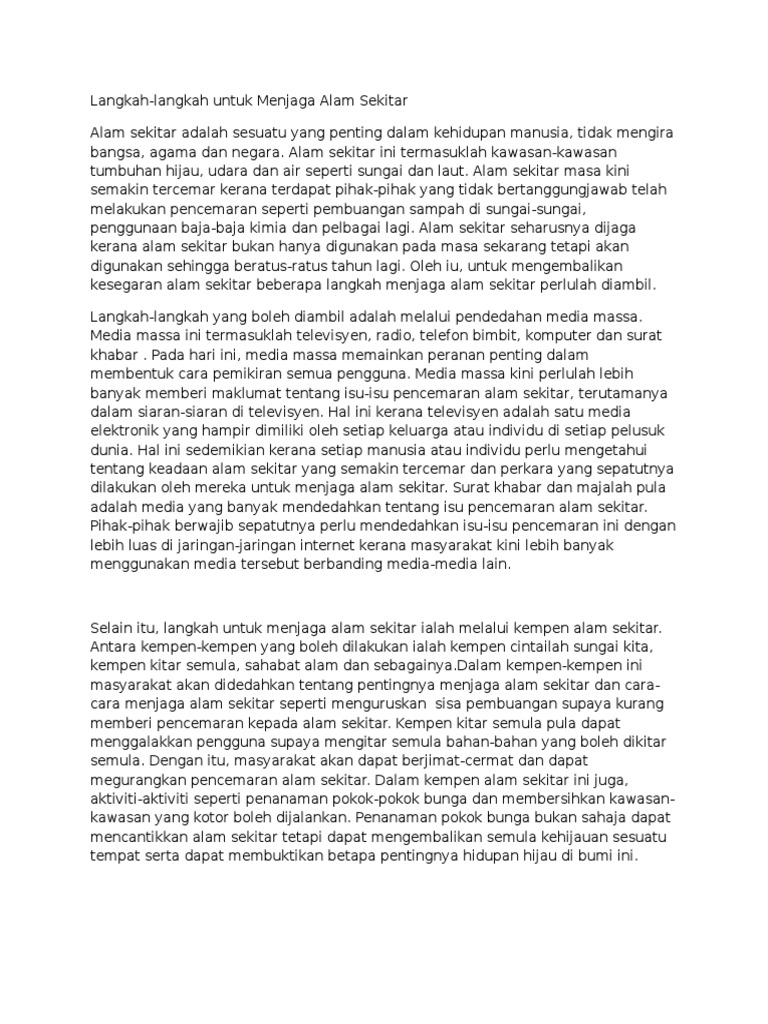 Contoh Karangan | PDF