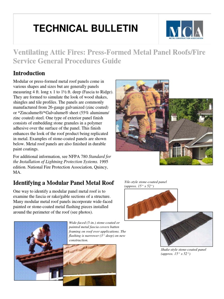 MCA13a Ventilating Attic Fires | PDF | Roof | Framing (Construction)