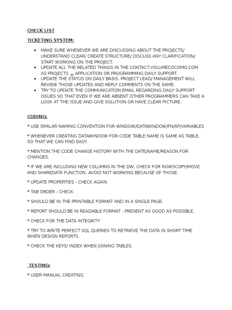 Programming Check List | PDF | Payroll | Computer Programming