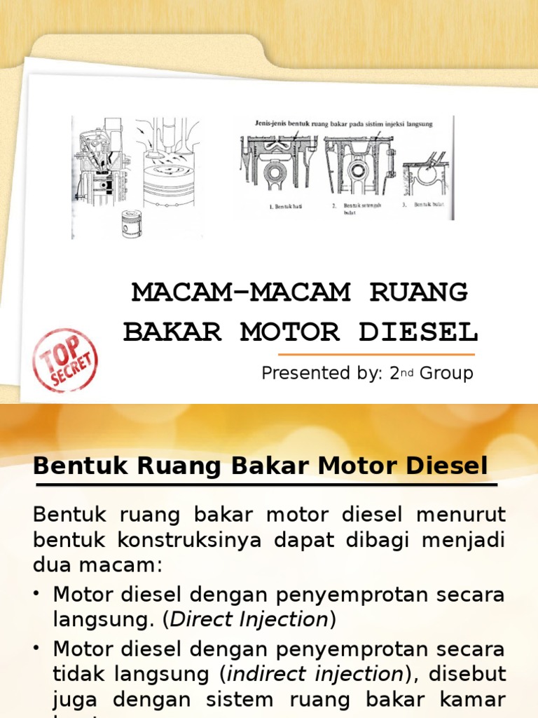 Macam-Macam Ruang Bakar Motor Diesel | PDF