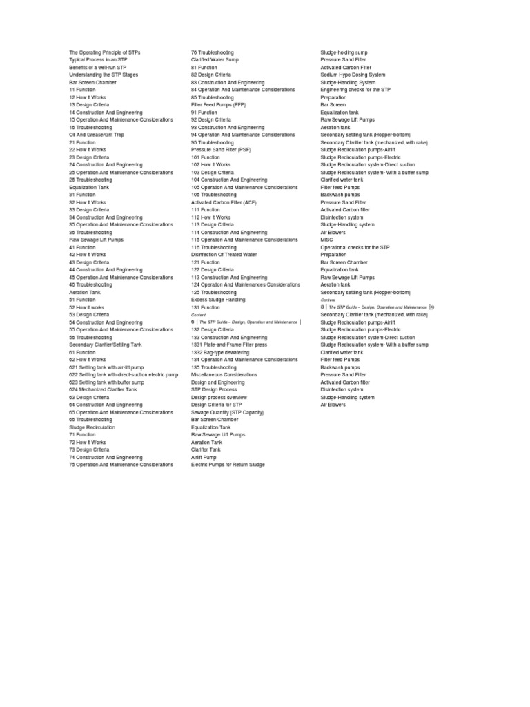 Content The STP Guide - Design, Operation and Maintenance Content The ...