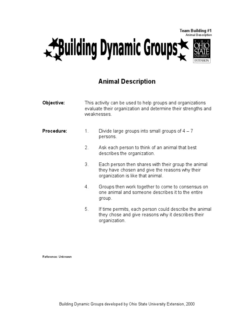 Animal Description | PDF