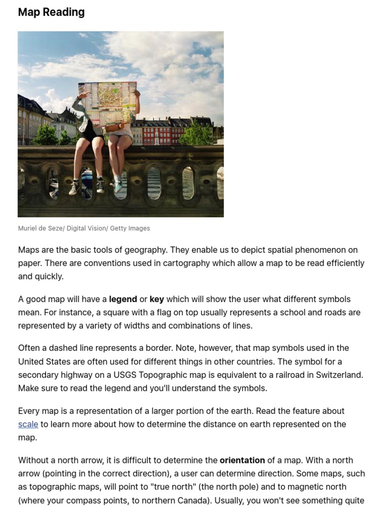 Basics of Map Reading for Beginners | Map | Cartography