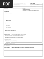 Monthly Quality Report (Template) | PDF