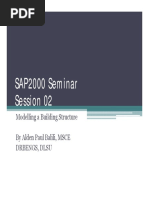 3D RC Building Design with SAP2000 | PDF | Beam (Structure) | Parameter ...