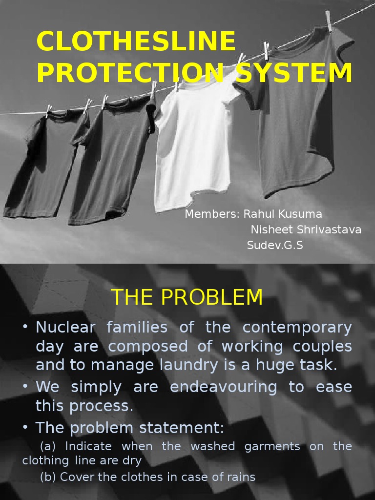 Clothesline Protection System Design | PDF