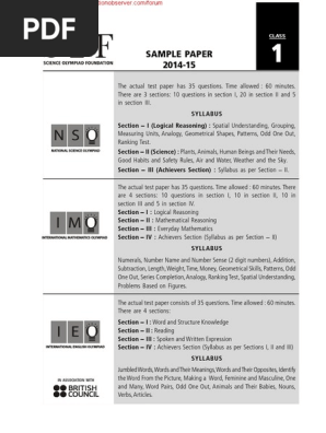Sof Level Nso Class Pdf Numbers Erosion 55 Off