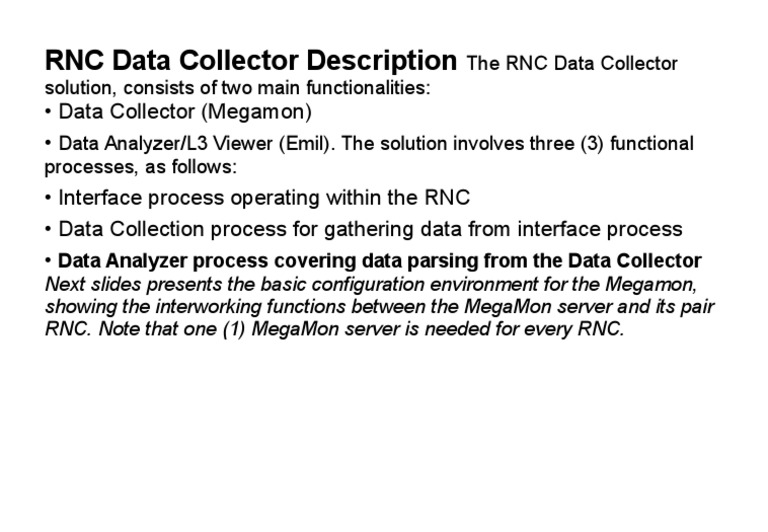 RNC Data Collector | PDF