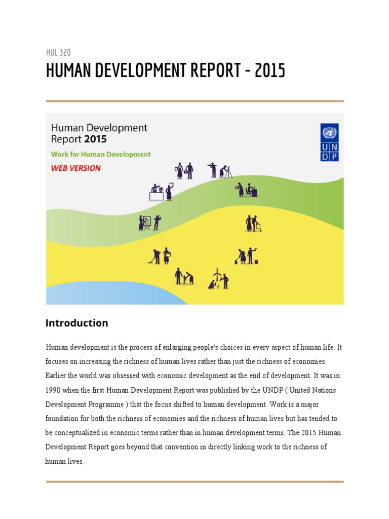 HDR Presentation Report | PDF | Parental Leave | Human Development ...