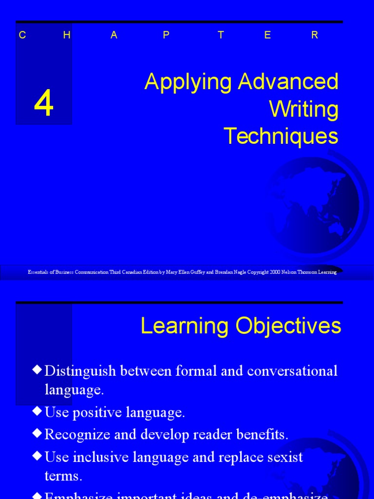 Applying Advanced Writing Techniques | PDF | Grammatical Gender ...