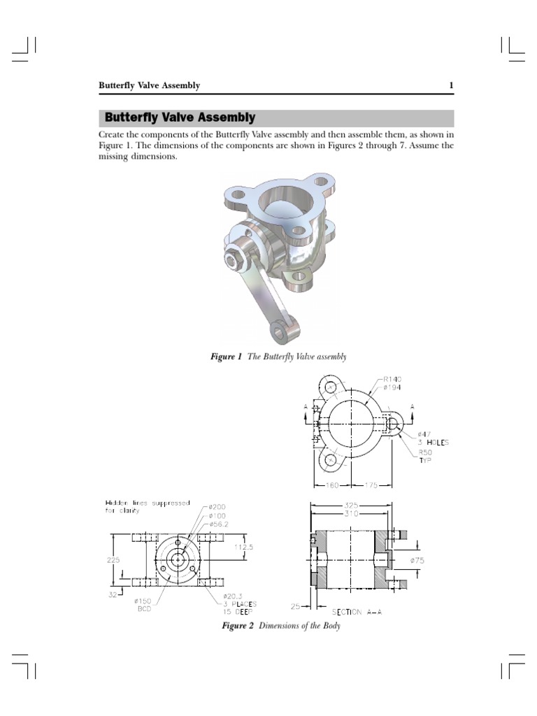 Butterfly Valve Assembly PDF | PDF | Mechanical Engineering ...