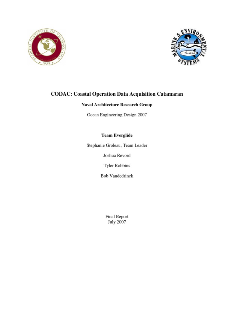 CODAC Final Report | PDF | Pipe (Fluid Conveyance) | Paint