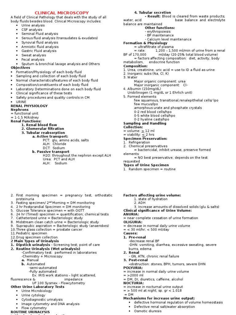 Clinical Micros | PDF | Kidney | Human Chorionic Gonadotropin