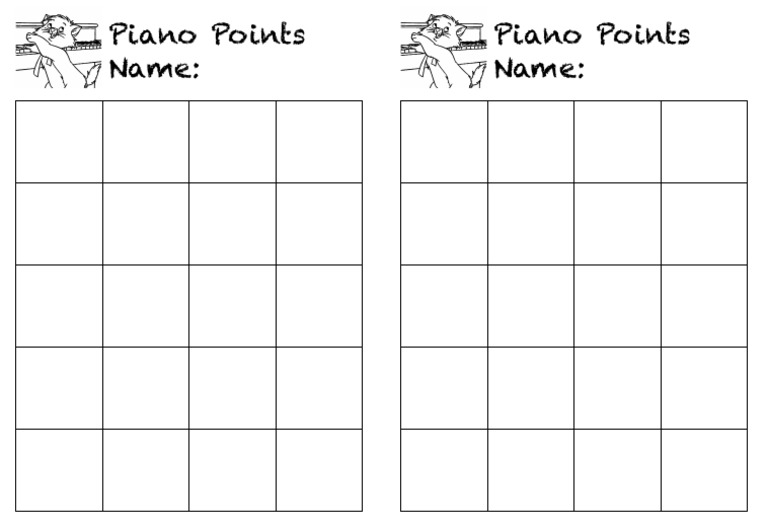 Piano Points Name: Piano Points Name | PDF