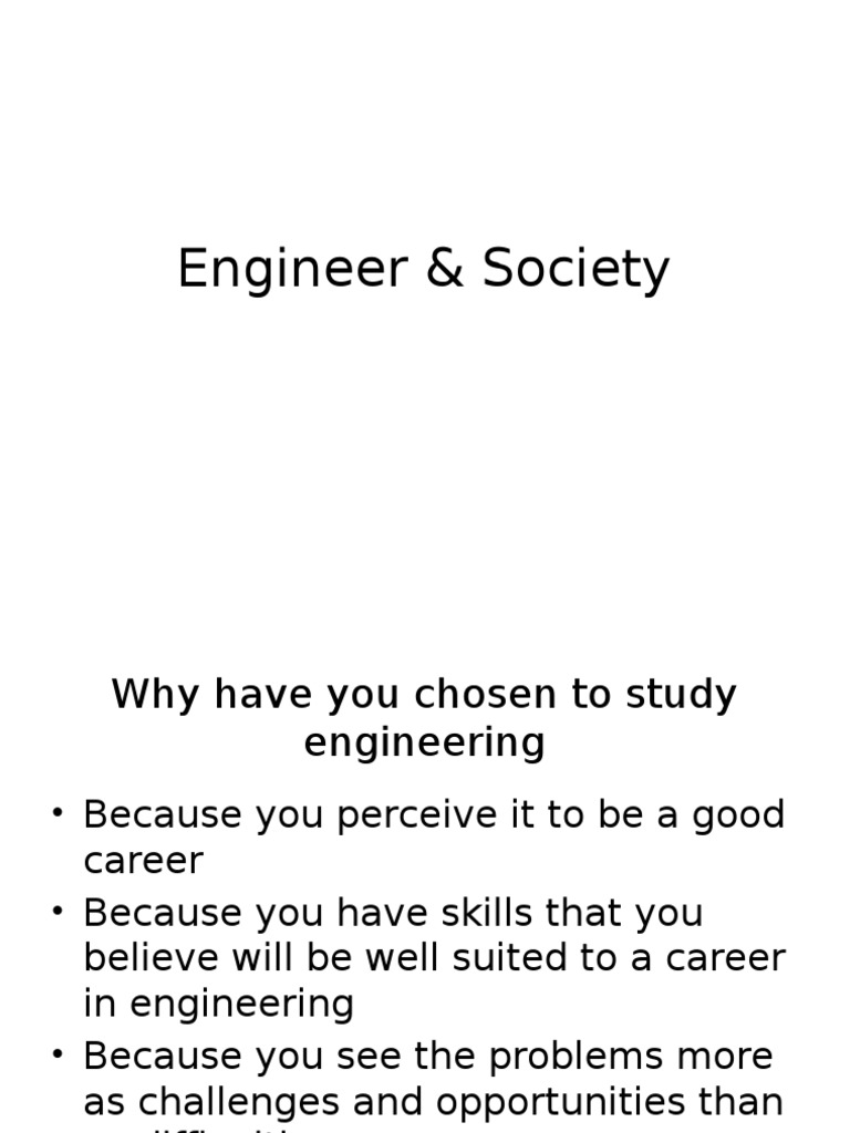 Engineer & Society | PDF | Engineer | Engineering