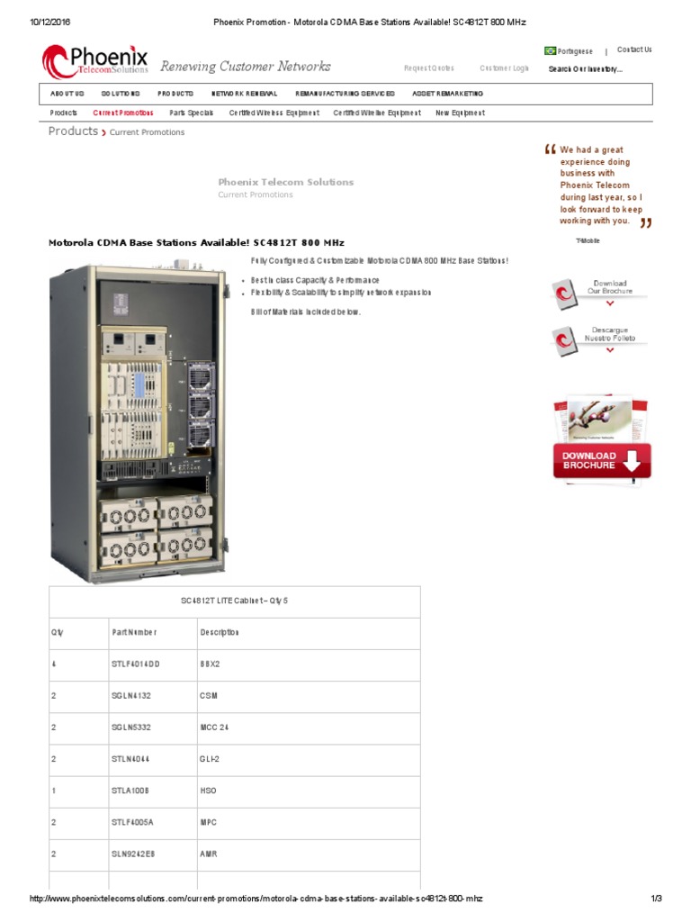 Motorola CDMA Base Stations SC4812T 800 MHZ | PDF | Radio ...