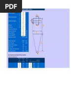 Cyclone Design - Stairmand Method | PDF | Flow Measurement | Gases