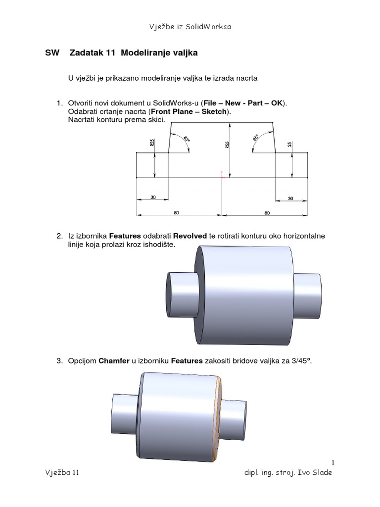 SolidWorks - Vjezba 11 | PDF