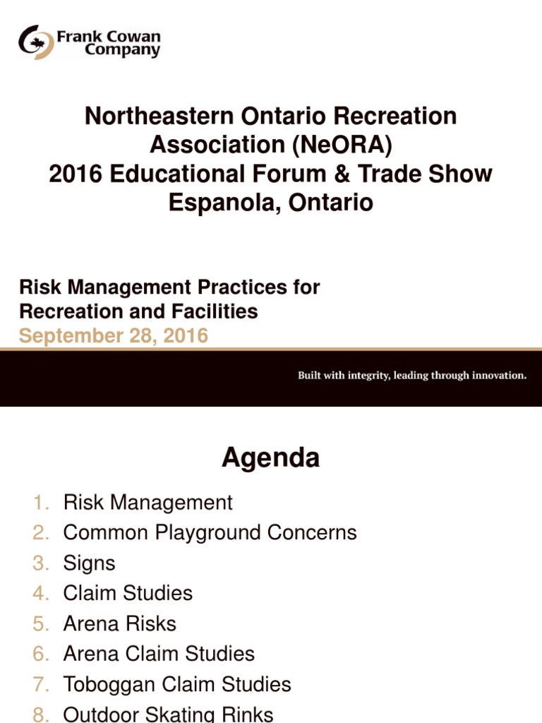 Risk Management For Rec Facilities | PDF | Negligence | Common Law