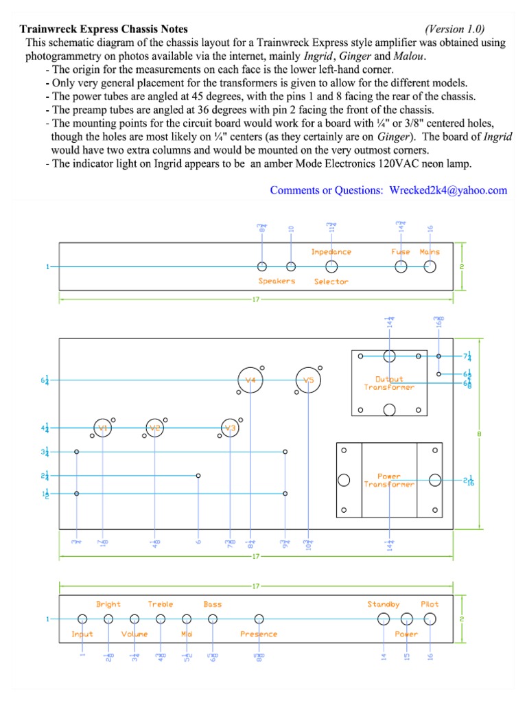 Trainwreck Chassis | PDF | Amplifier | Audio Engineering