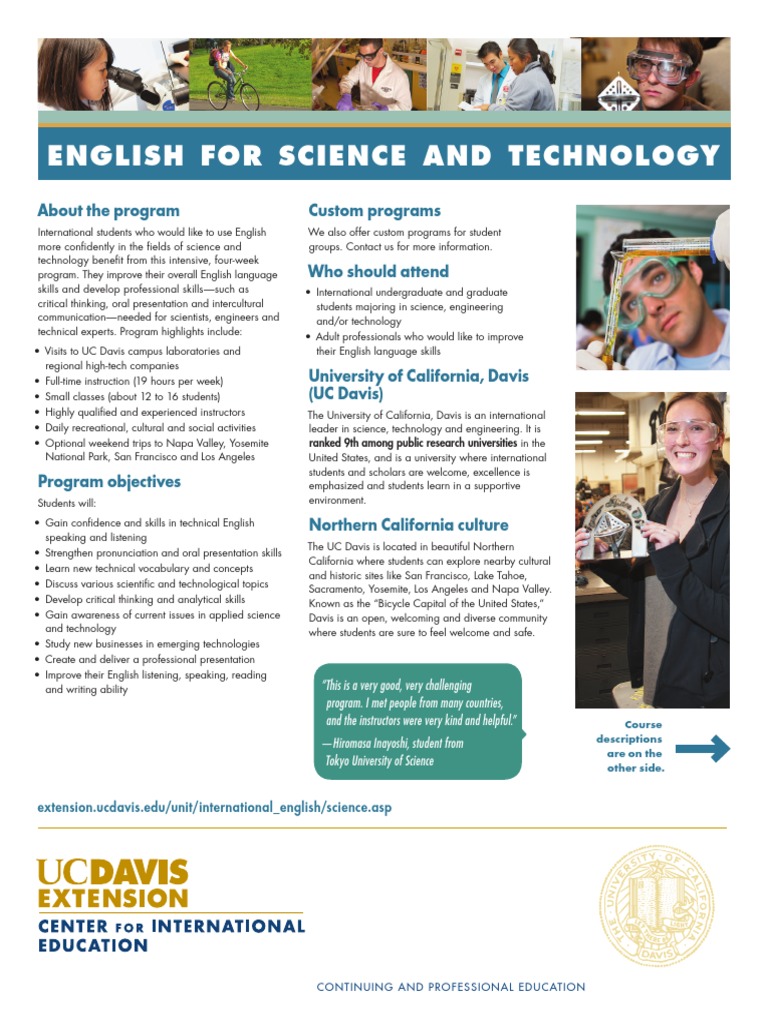 English For Science and Technology: About The Program Custom Programs ...