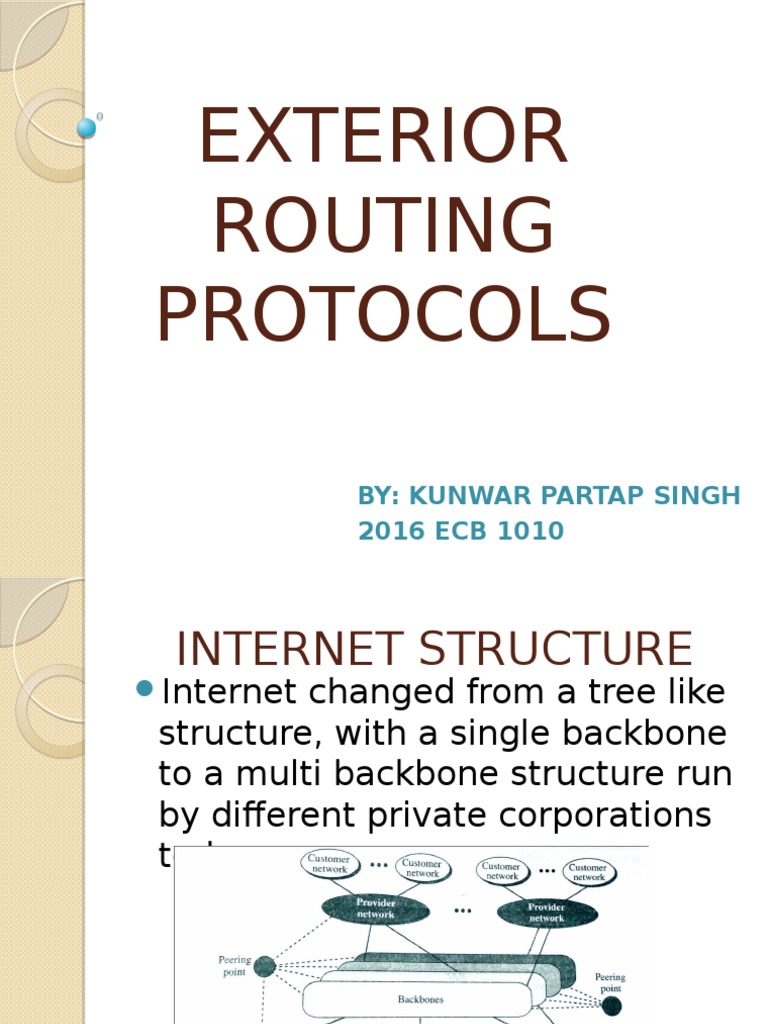 Overview of Exterior Routing Protocols | PDF | Router (Computing) | Routing