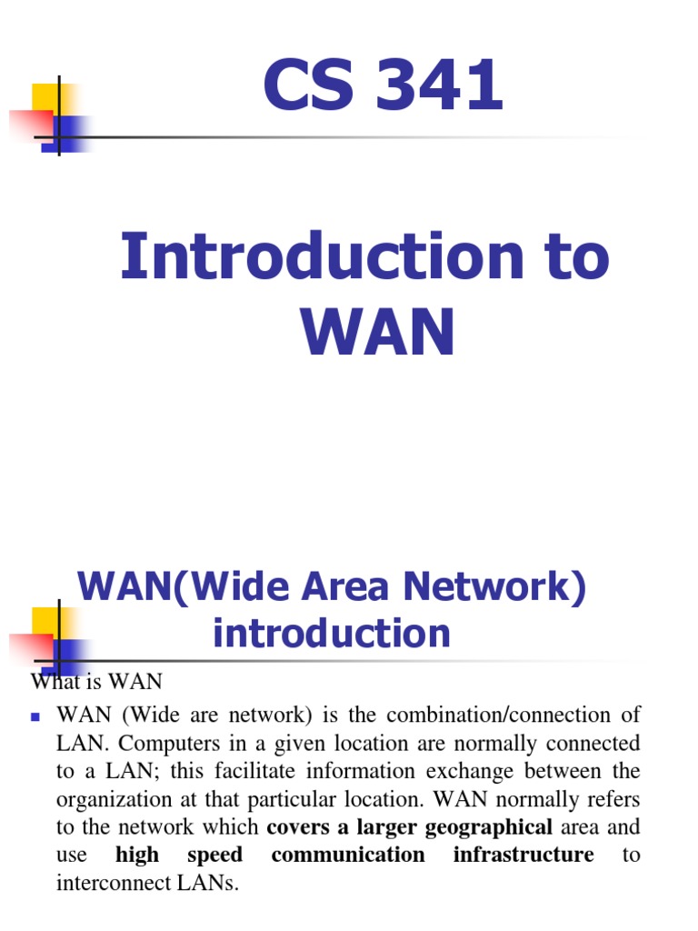 Lecture 2 Introduction To WAN | PDF | Customer Premises Equipment ...