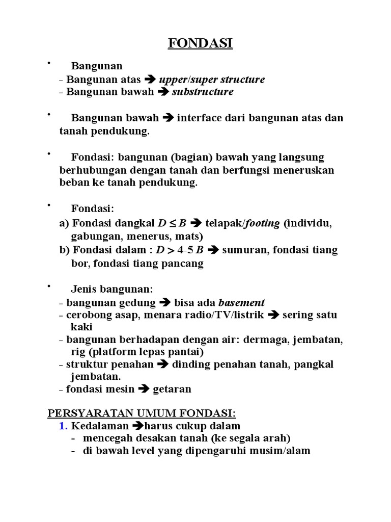 Teknik Fondasi | PDF | Sains & Matematika