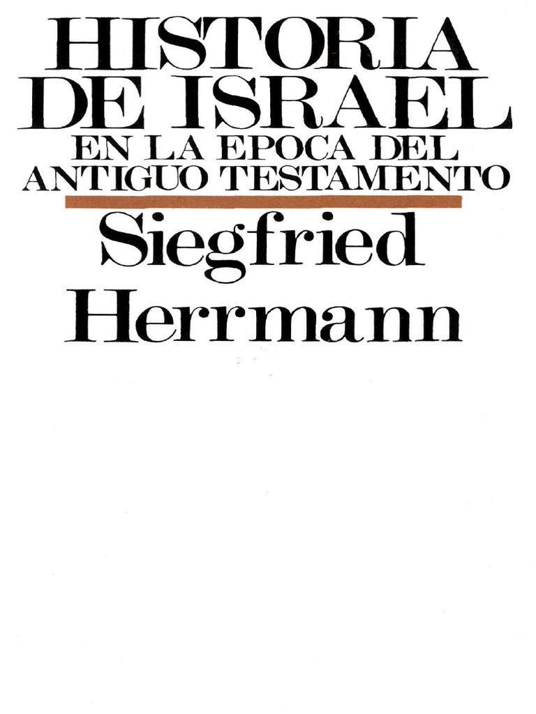 Hermann Siegfried - Historia de Israel | PDF | Líbano | Egipto
