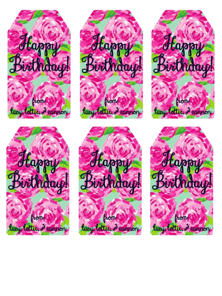 Birthday Tags PDF | PDF
