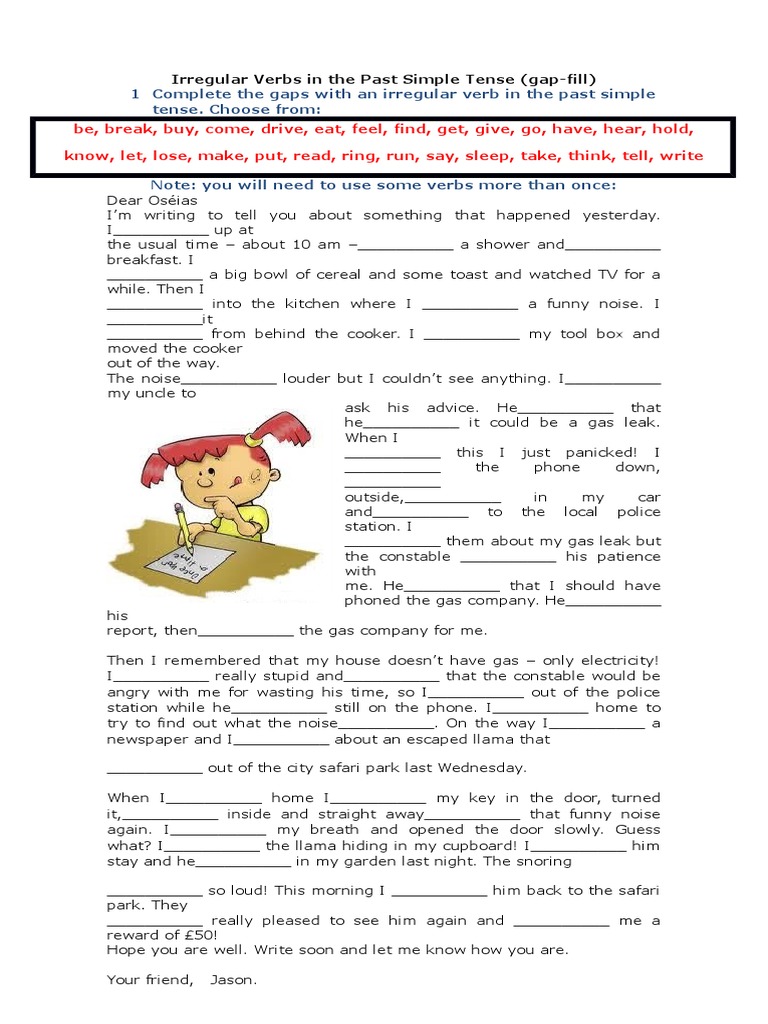 Ficha Pasado Simple Irregular | PDF