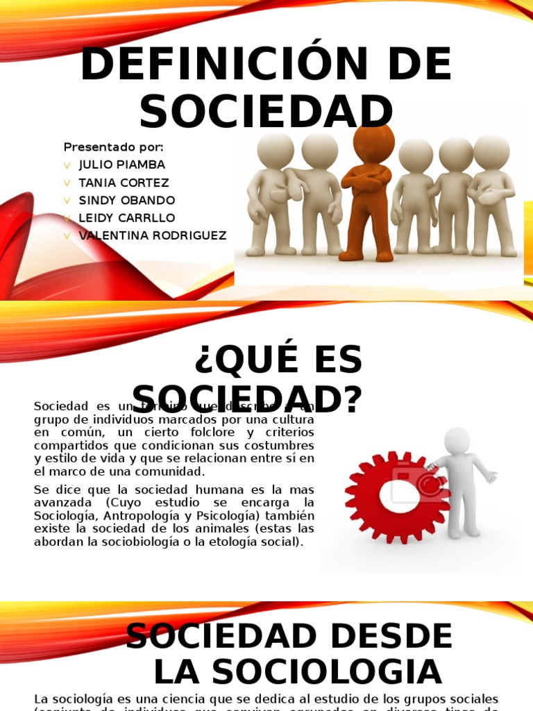 Definición de Sociedad | PDF | Sociedad | Comportamiento