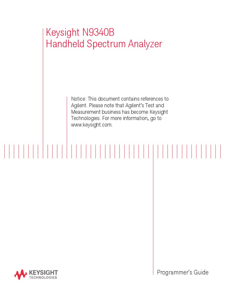 Keysight N9340B Handheld Spectrum Analyzer | Download Free PDF | Microsoft Windows | Programming ...