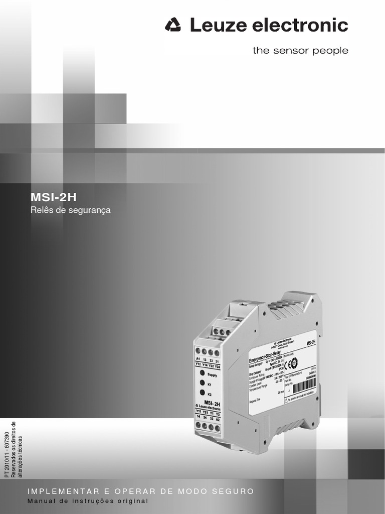 Relé de Segurança - UM - MSI-2H - PT - 607390 PDF | PDF | Controlador ...