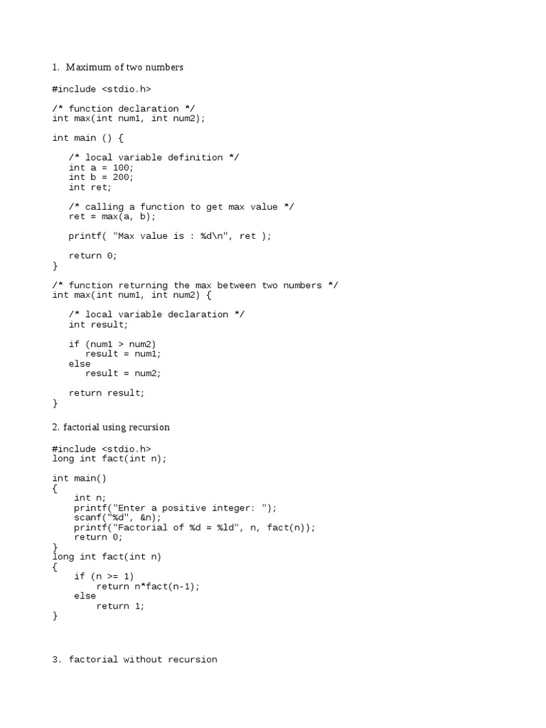 Maximum of Two Numbers | PDF