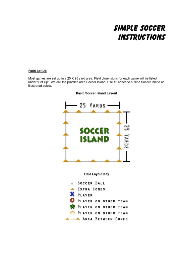 Simple Soccer Instructions: 21 Fun Games and Drills | PDF | Association ...