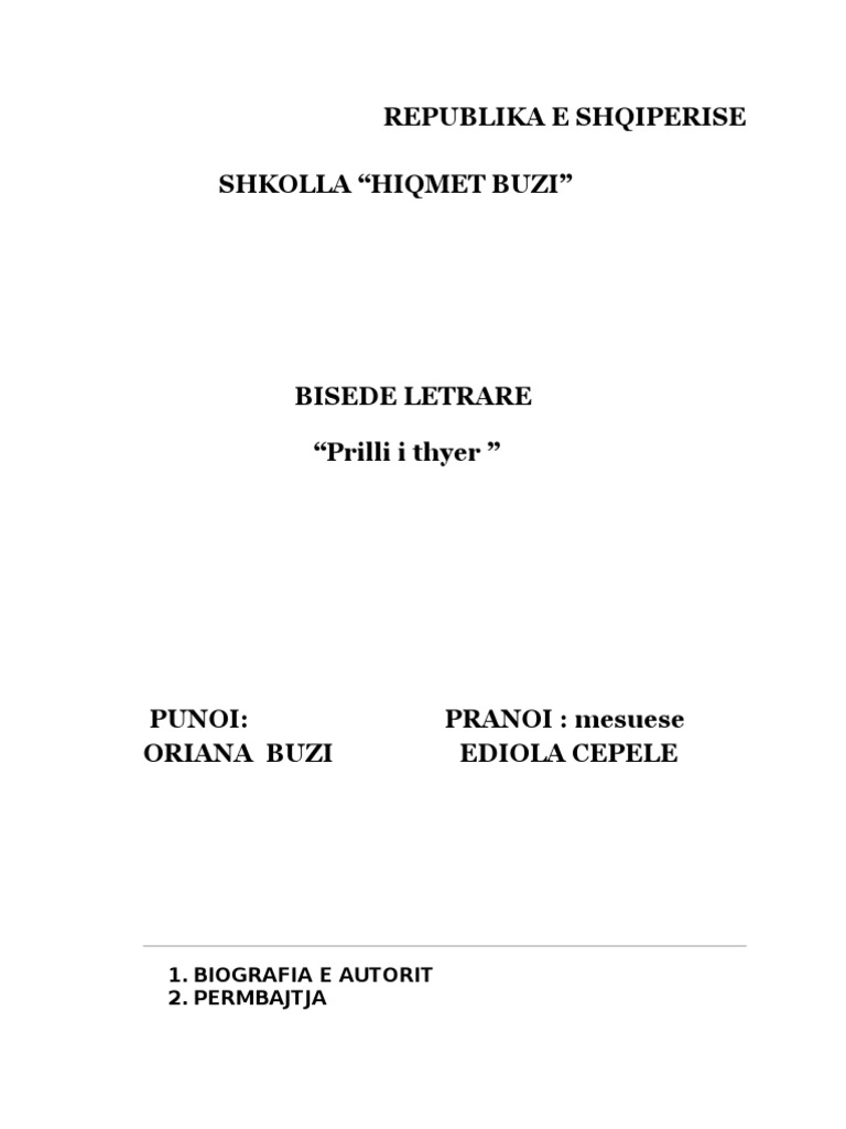 Prilli I Thyer | PDF