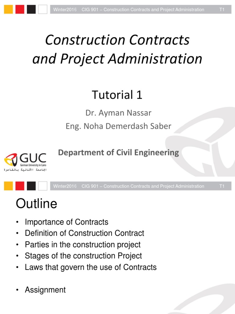Construction Contracts And Project Administration Pdf Common Law