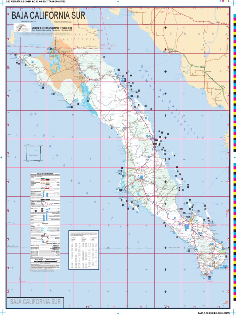 Mapa SCT Baja California Sur | PDF