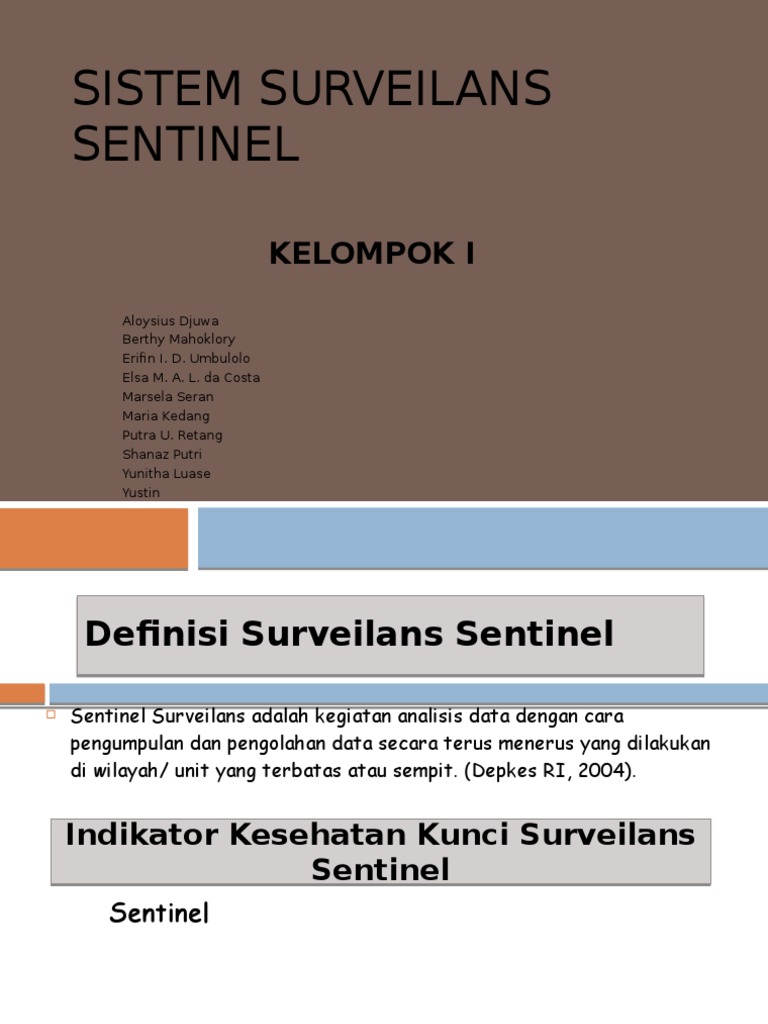Sistem Surveilans Sentinel | PDF