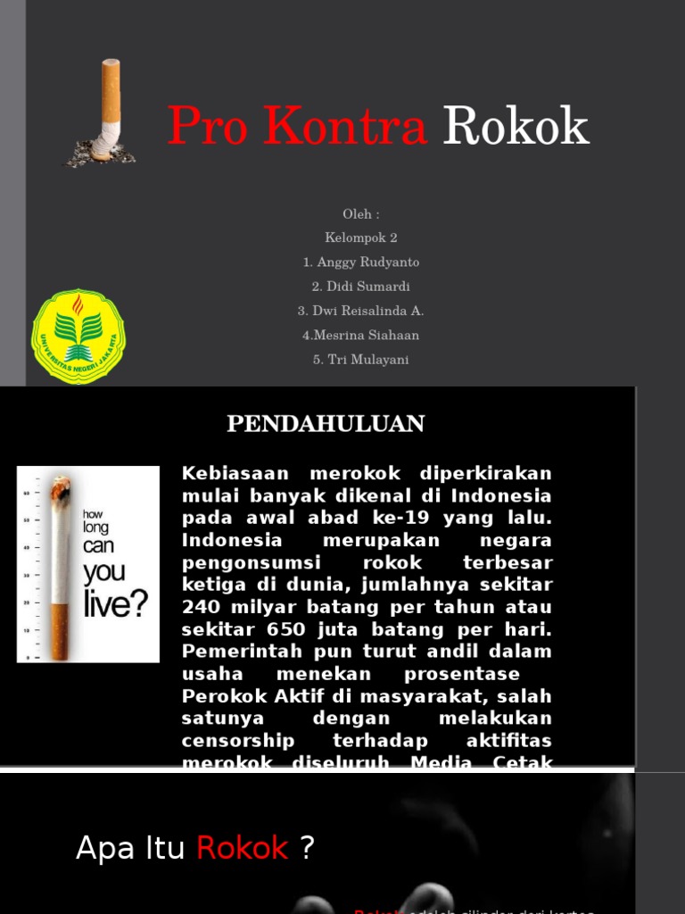 Pro Kontra Rokok | PDF | Pengembangan Diri