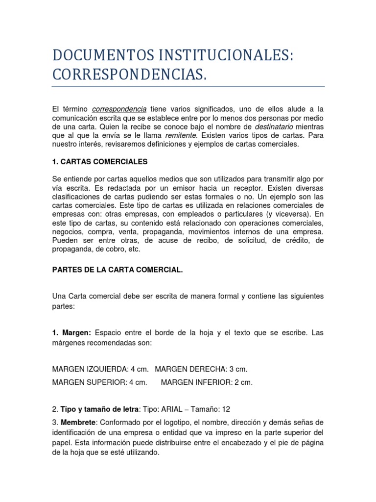 La Carta Comercial | PDF | Papel