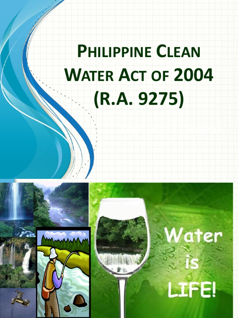 Revised RA 9275 (Phil Clean Water Act & Its Implementing Rules ...